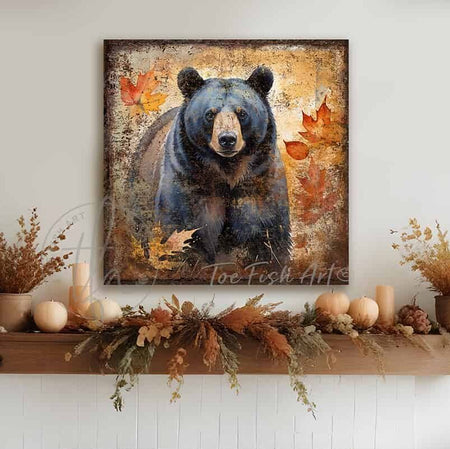 bear wall mural